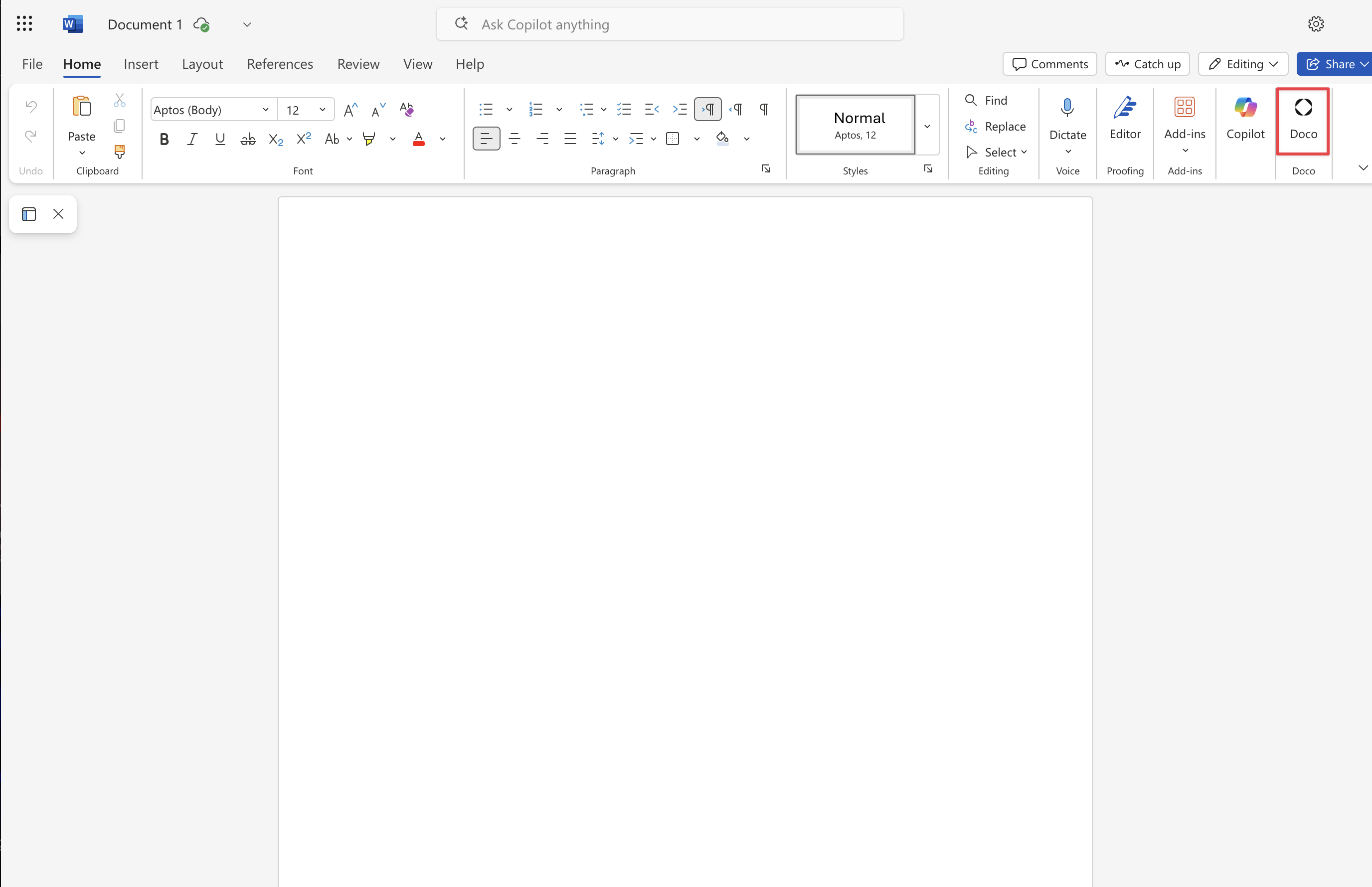 On Microsoft Word Online | Doco